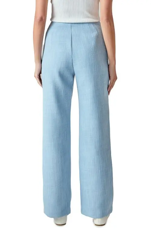 Endless Rose Clean Waist Relaxed Fit Tweed Trousers
