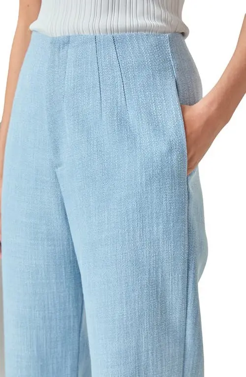 Endless Rose Clean Waist Relaxed Fit Tweed Trousers