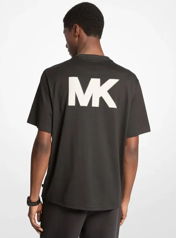 Michael Kors Logo Appliqué Cotton T-shirt