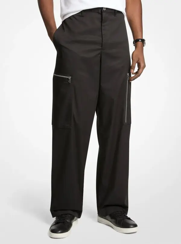 Michael Kors Wide-leg Zip Cargo Pants