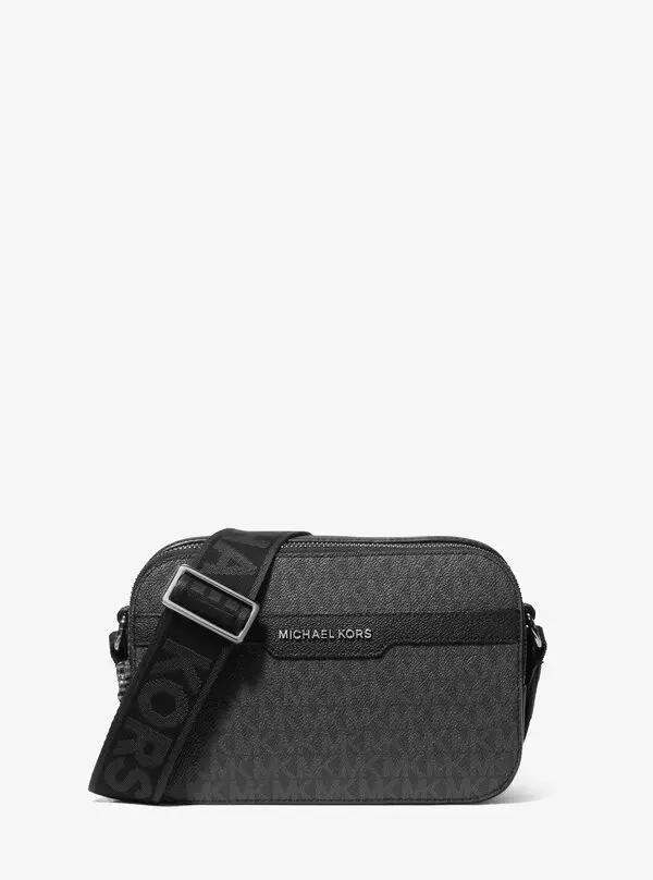 Michael Kors Hudson Signature Logo Camera Crossbody Bag - Black