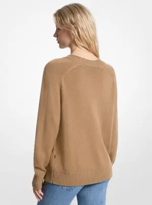 Michael Kors Wool Crewneck Sweater - Brown