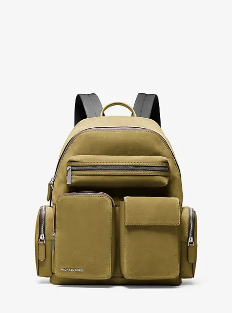 Michael Kors Dakota Suede Cargo Backpack - Green