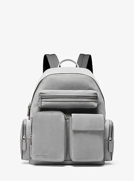 Michael Kors Dakota Suede Cargo Backpack - Grey