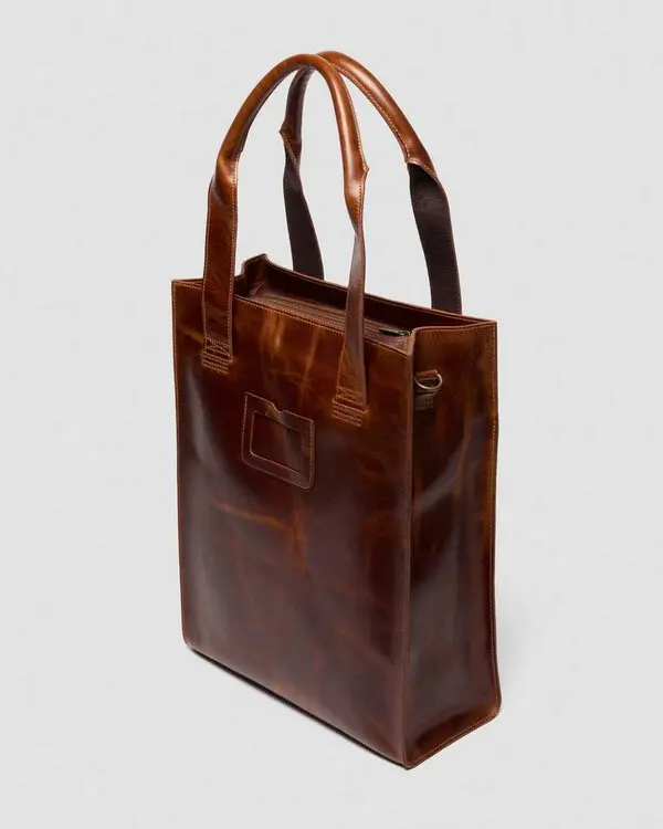 Dr. Martens Leather Tote Bag - Tan | Editorialist