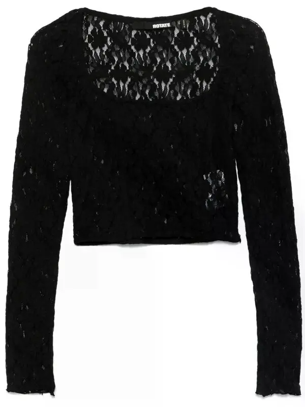 ROTATE BY BIRGER CHRISTENSEN Lace Long-sleeve Top