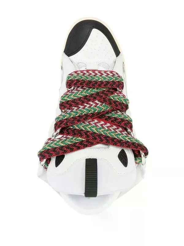 LANVIN Curb Leather Sneakers - White