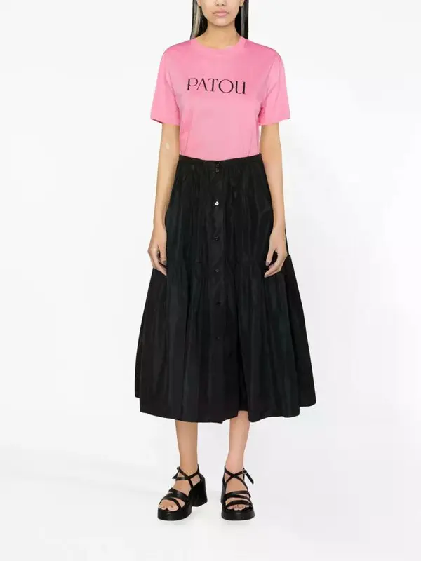 PATOU Logo-print Organic Cotton T-shirt