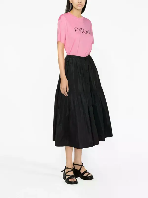 PATOU Logo-print Organic Cotton T-shirt