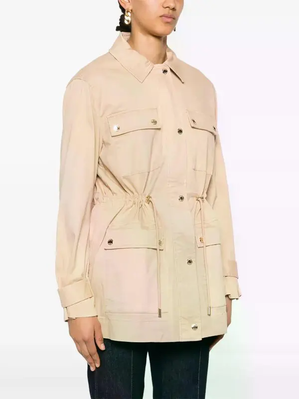 Michael Kors Twill Military Coat