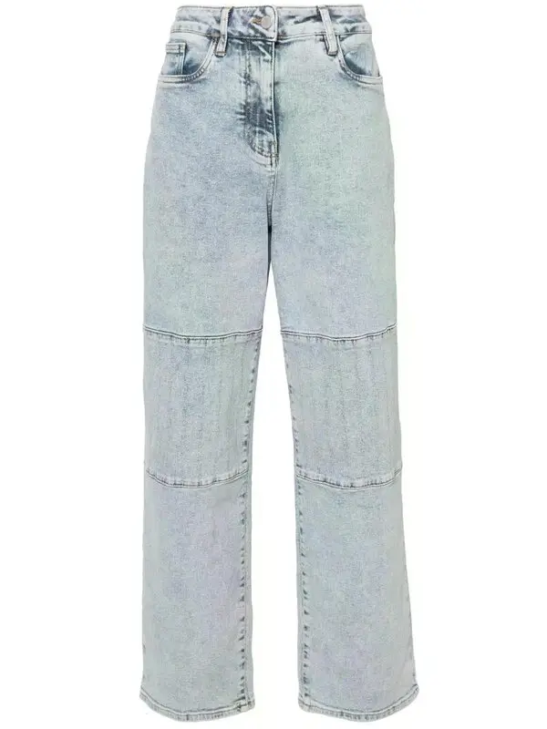 Remain Birger Christensen High-rise Straight Leg Paneled Jeans