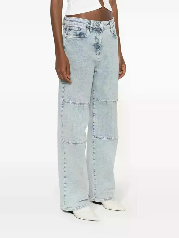 Remain Birger Christensen High-rise Straight Leg Paneled Jeans