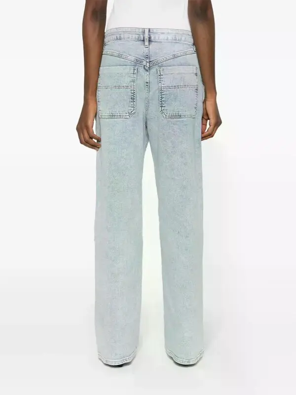 Remain Birger Christensen High-rise Straight Leg Paneled Jeans