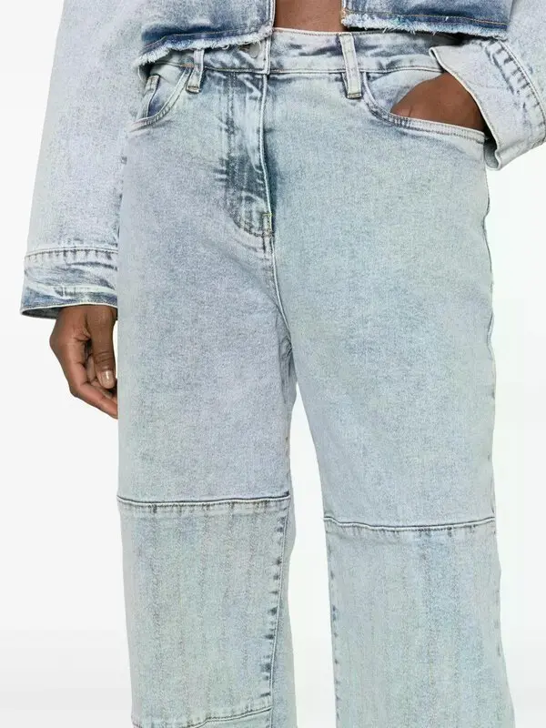 Remain Birger Christensen High-rise Straight Leg Paneled Jeans