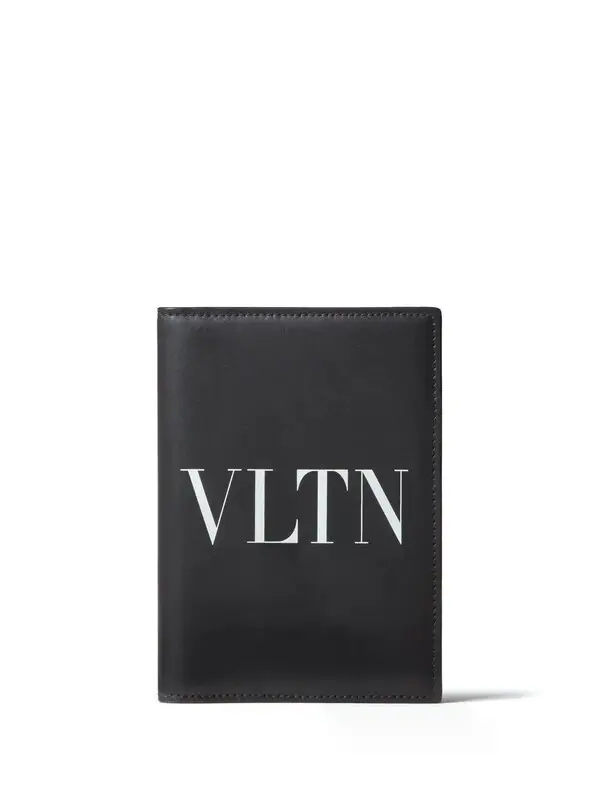 Valentino Garavani Vltn Leather Bi-fold Wallet - Black