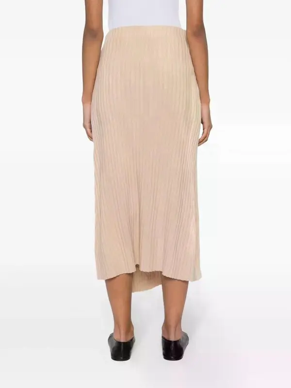 BY MALENE BIRGER Chunky-ribbed Asymmetric Skirt