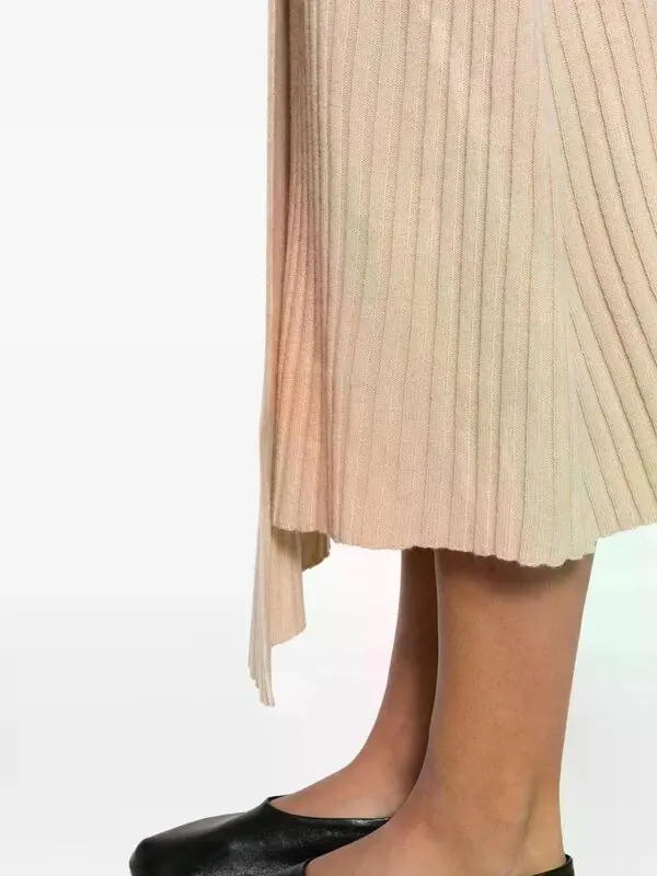 BY MALENE BIRGER Chunky-ribbed Asymmetric Skirt