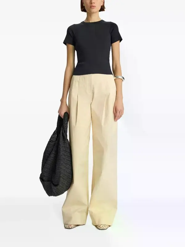 A.L.C. Paloma Ribbed Cotton T-shirt