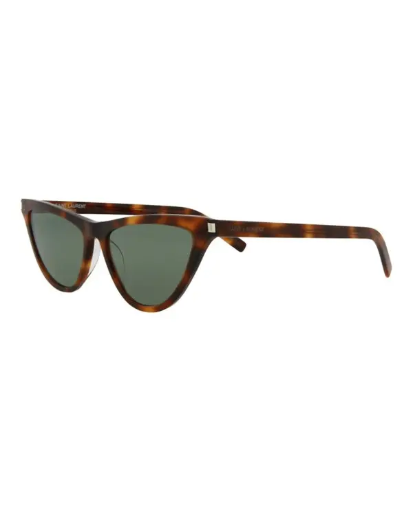 Saint Laurent Cat Eye Sunglasses - Havana/green (sl550slim