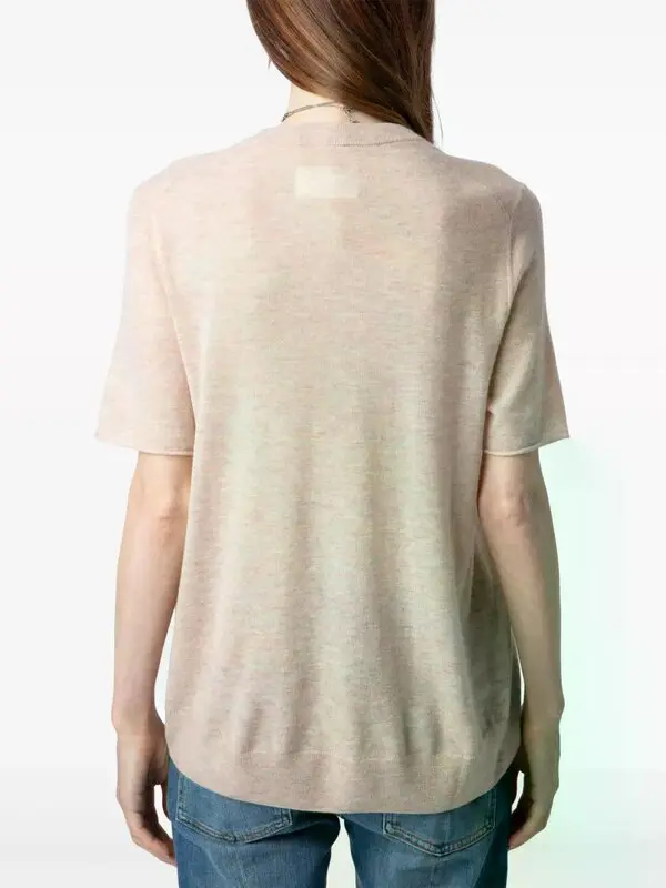 Zadig&Voltaire Cashmere Top With Crystal Embellishments