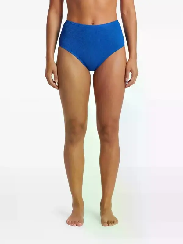 Bond Eye Palmer Seersucker Bikini Bottom - Blue