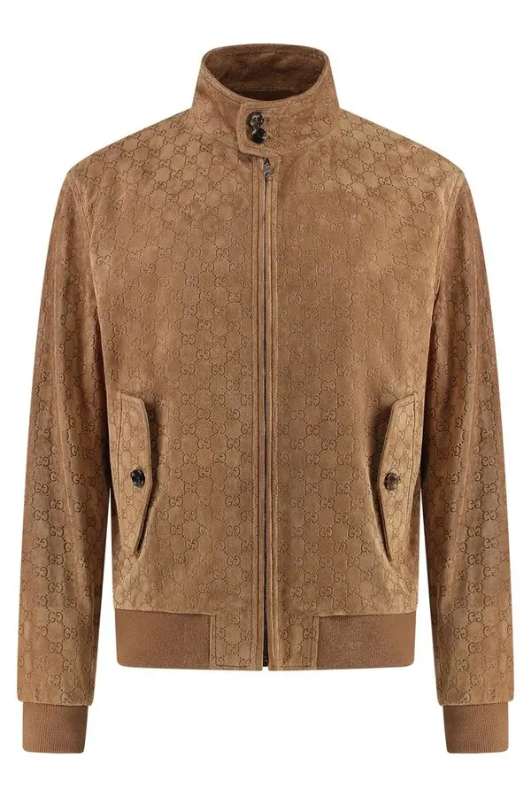 Gucci Suede Jacket In Brown - 40% Off | Editorialist