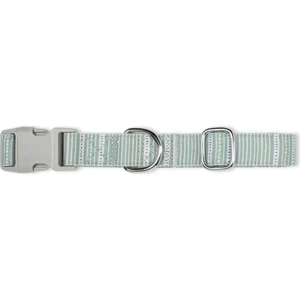 FRINGE STUDIO Block Stripe Dog Collar - Green