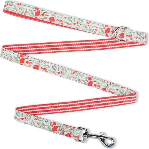 FRINGE STUDIO Ditsy Floral Dog Leash - Red