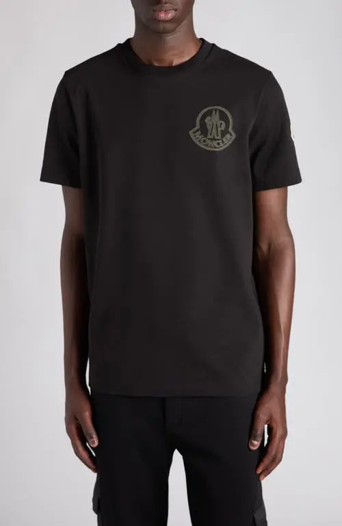 Moncler Logo Patch Cotton T-shirt