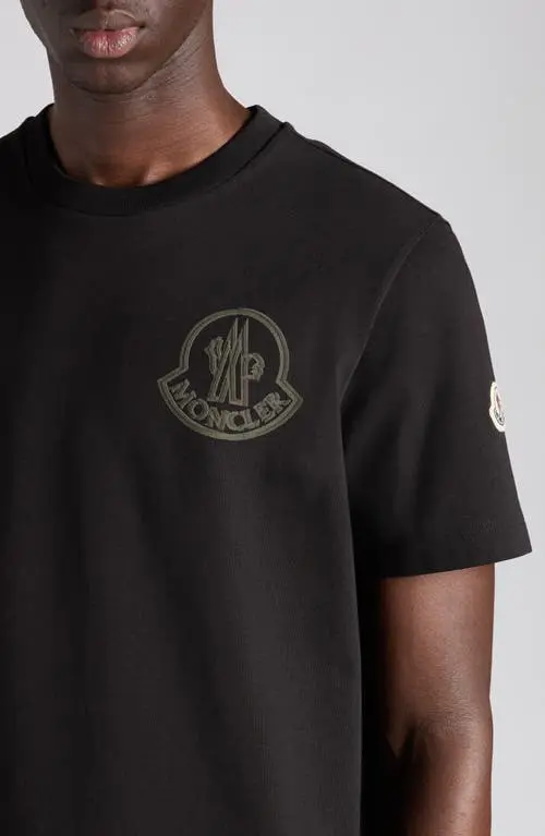 Moncler Logo Patch Cotton T-shirt