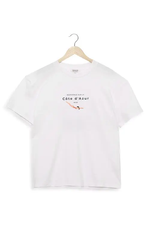 GOTTEX BEACH LIFE Printed Cotton T-shirt - Blk/wh