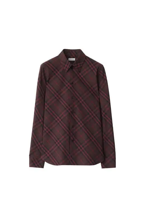 Burberry Slim Fit Check Cotton Shirt