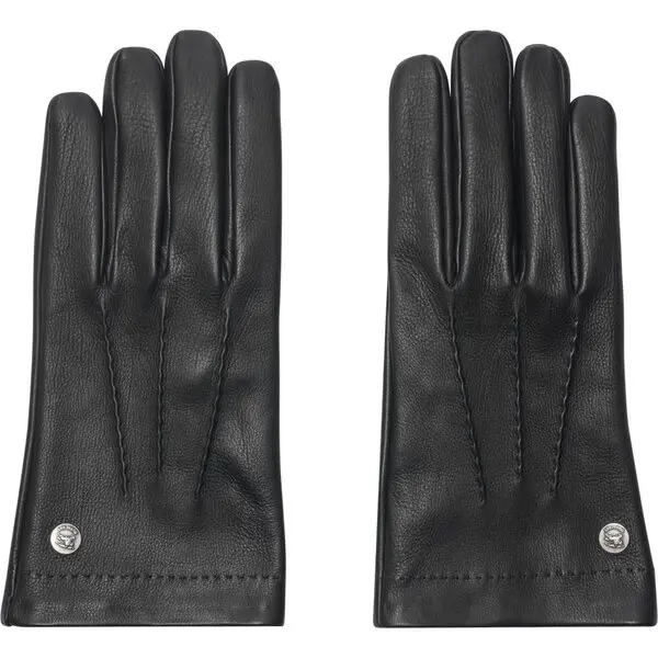 Burberry Leather Gloves - Black