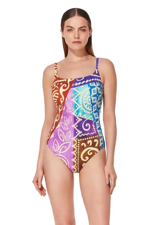 GOTTEX Ashanti Round Neck One Piece - Ashanti-multi