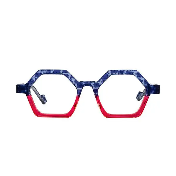 MATTTEW Floyd Geometric Eyeglasses - 1074 Blue/red