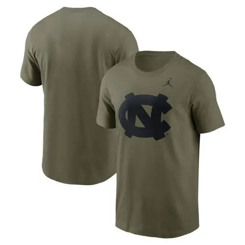 JORDAN BRAND North Carolina Tar Heels Primetime Logo Performance T-shirt - Olive