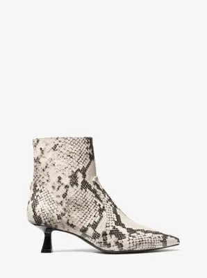 Michael Kors Amali Snake Embossed Boots