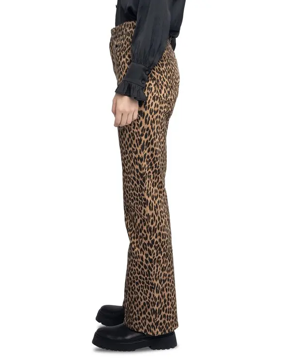 Zadig&Voltaire Evy High-rise Leopard Print Jeans