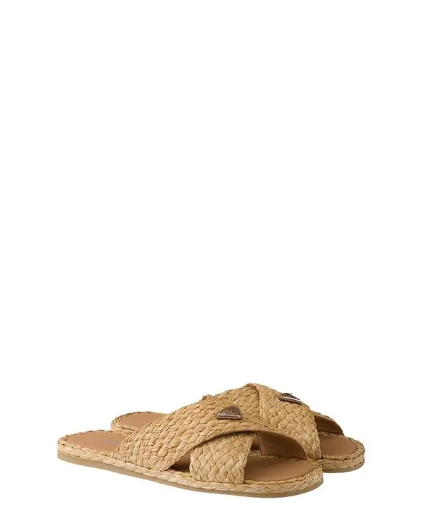 Prada Raffia Sandals