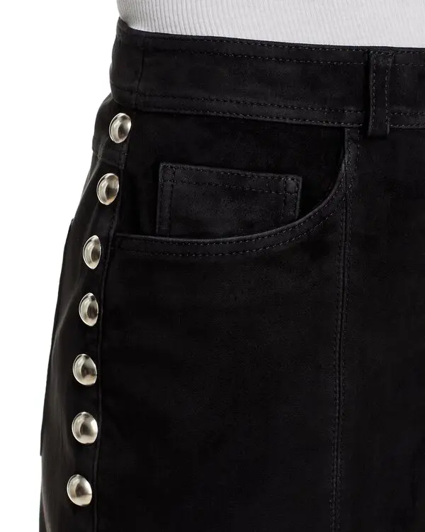 Cinq À Sept Studded Suede Shannon Shorts