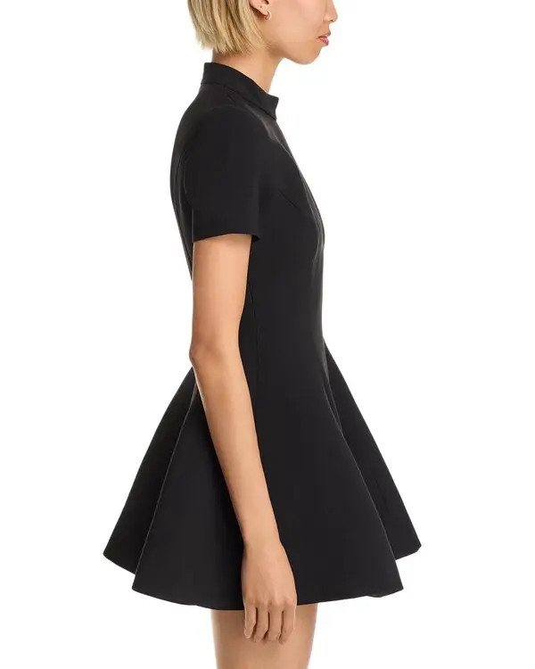 bardot women's delphi a-line mini dress DELPHI LONG SLEEVE HOURGLASS MINI DRESS