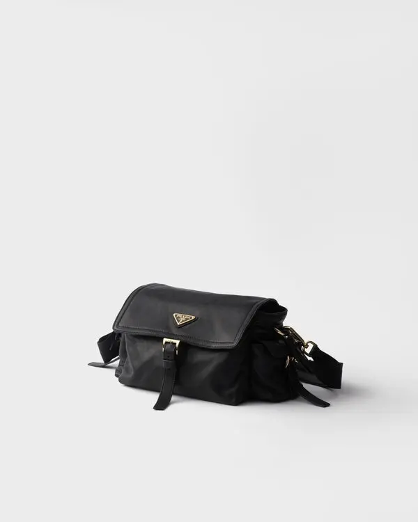 Prada Nappa Leather Shoulder Bag - Black