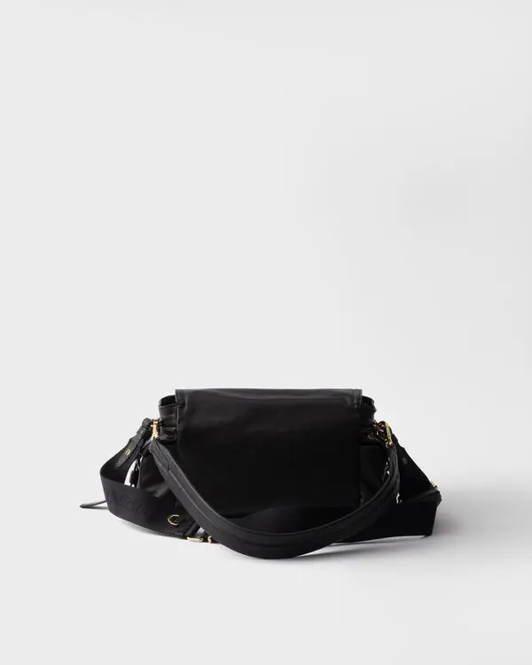 Prada Nappa Leather Shoulder Bag - Black