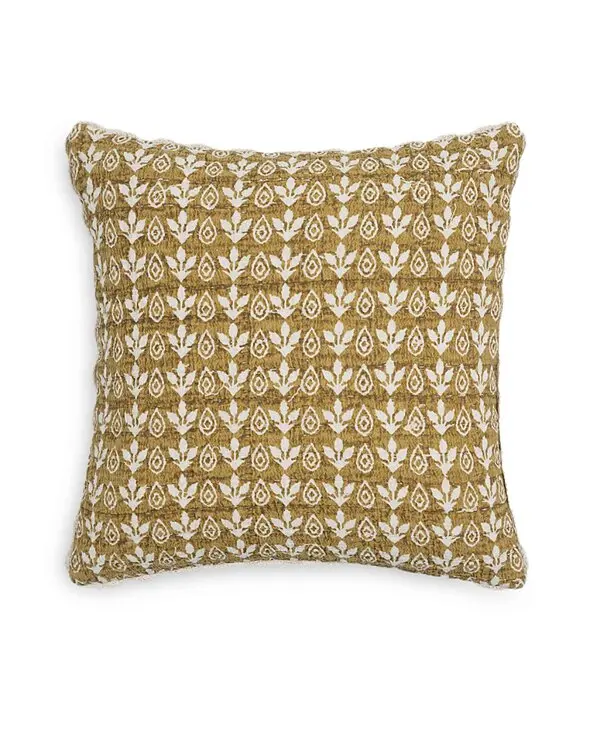 TOV FURNITURE Harvest Printed Cotton 20 Inch Accent Cushion - Yellow