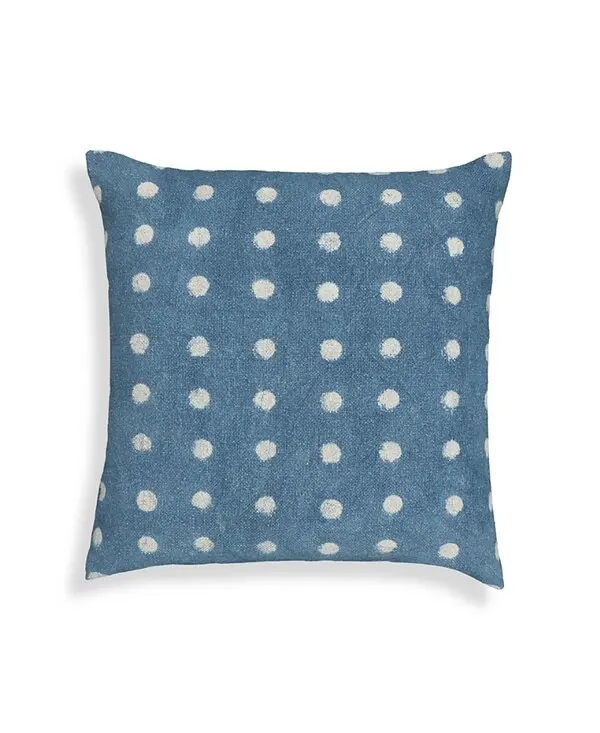 TOV FURNITURE Cotton 20 Inch Square Accent Pillow - Blue