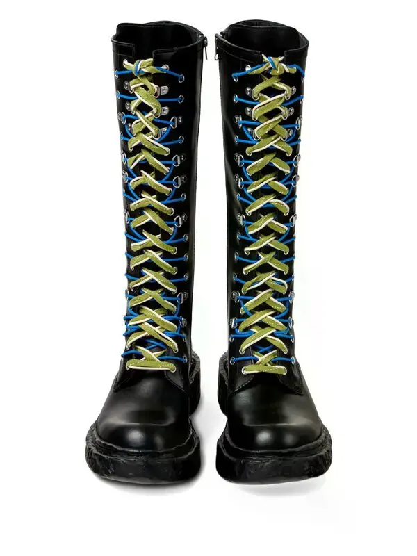 Camper Vamonos Leather Lace-up Boots - Black