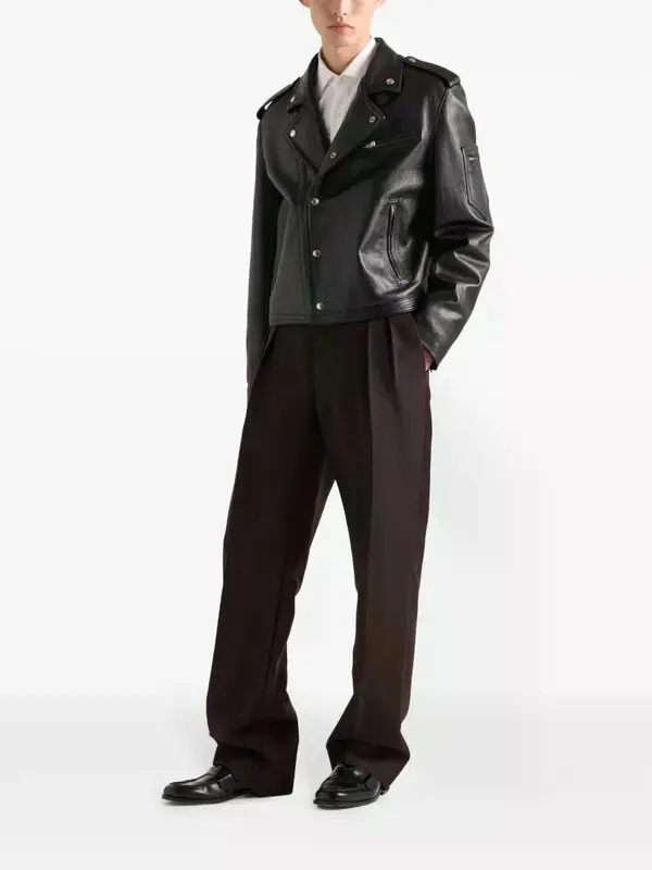 Prada Leather Jacket - Black