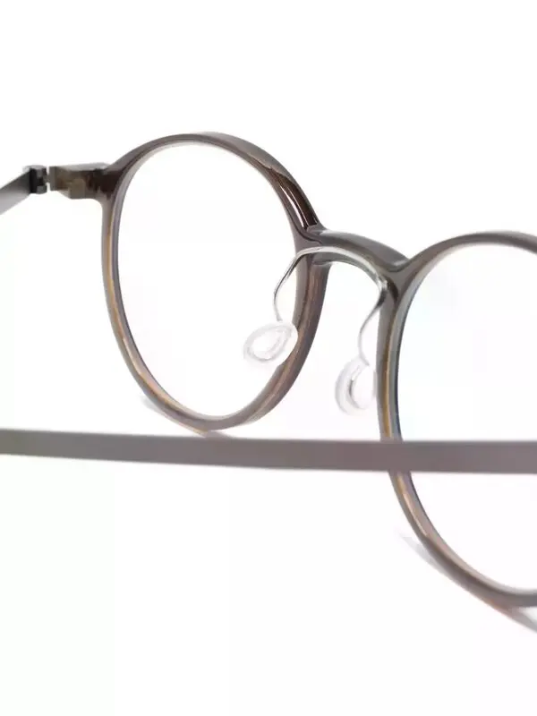 LINDBERG Buffalo Round Eyeglasses - Brown