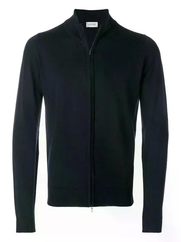 John Smedley High-neck Zip Cardigan