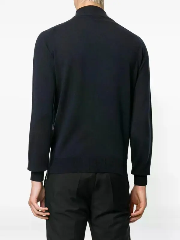 John Smedley High-neck Zip Cardigan